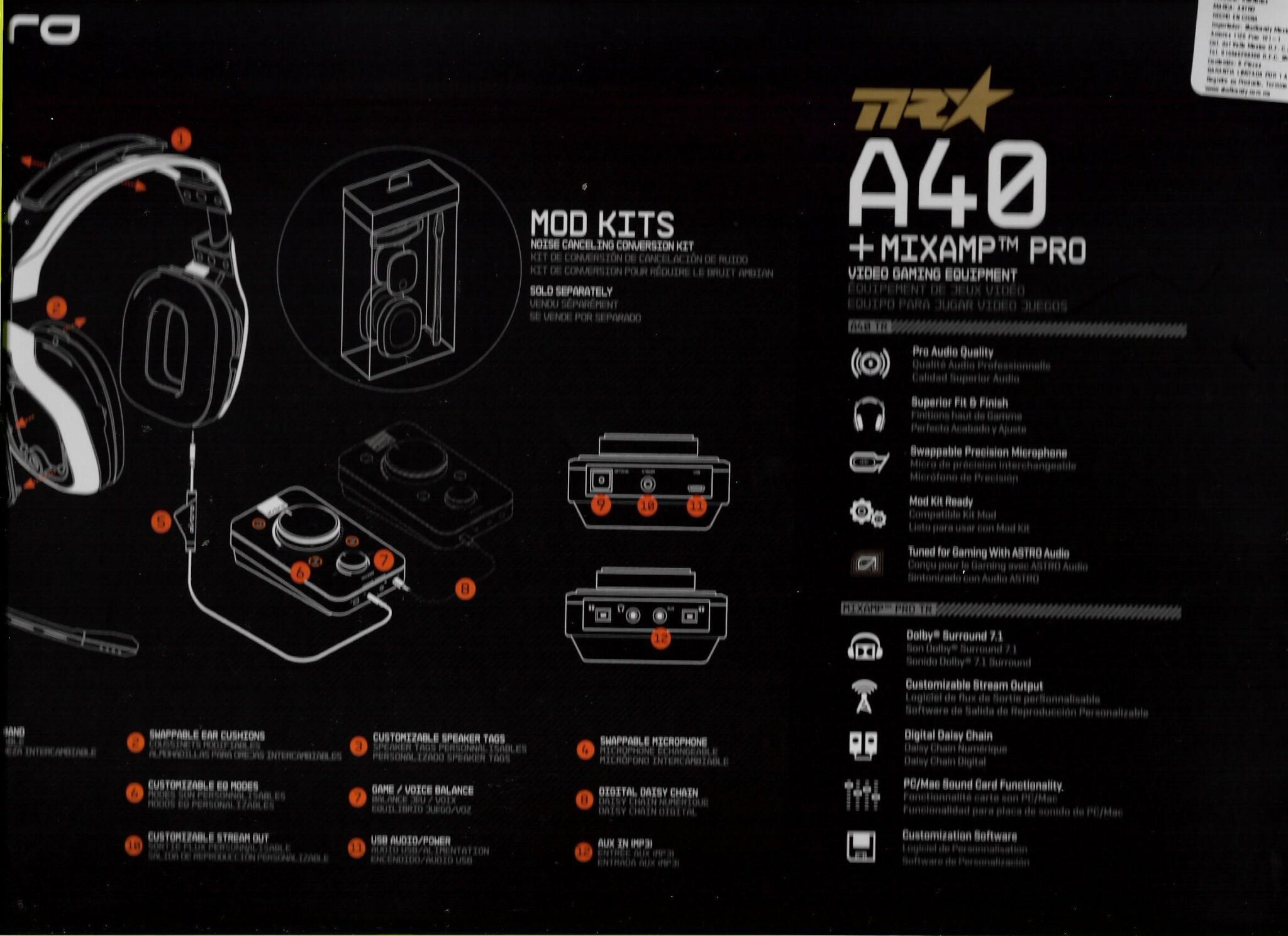 ASTRO A40 TR NEGRO CON MIXAMP PRO PS4 PS3 PC – Gameplanet